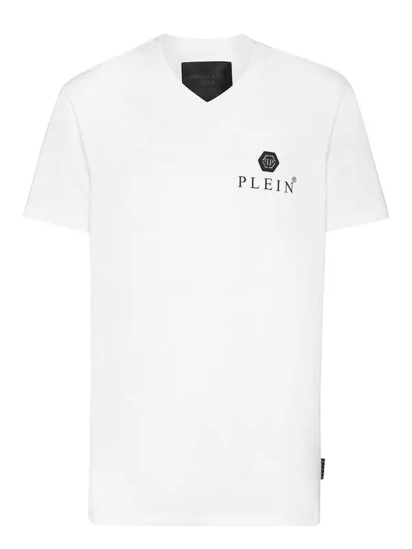 Philipp Plein Logo-plaque T-shirt - White