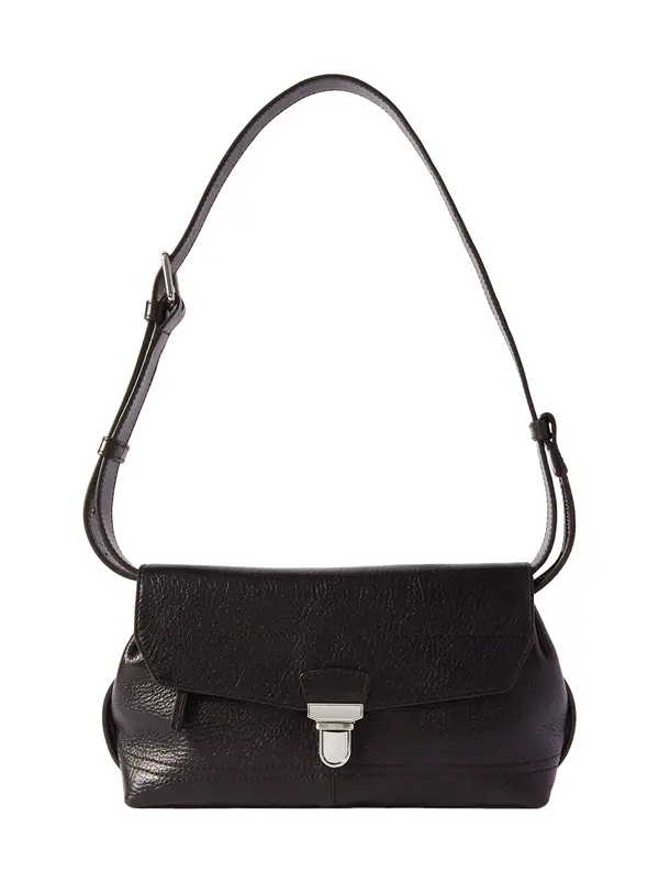 LEMAIRE Small Gear Textured-leather Shoulder Bag - Brown