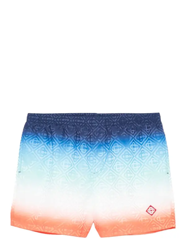 Casablanca Printed Jacquard Swim Shorts - Blue