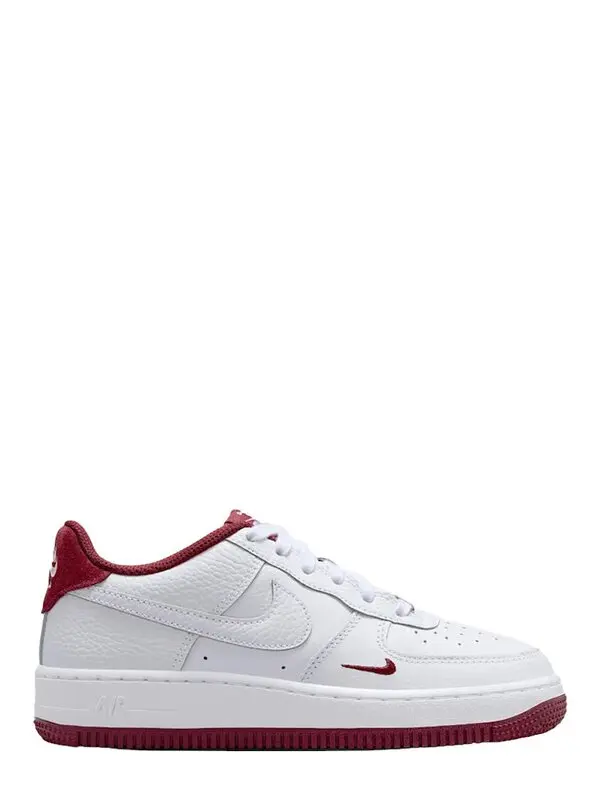 Nike Air Force 1 Low Lv8 Mini Swoosh Sneakers - White/team Red