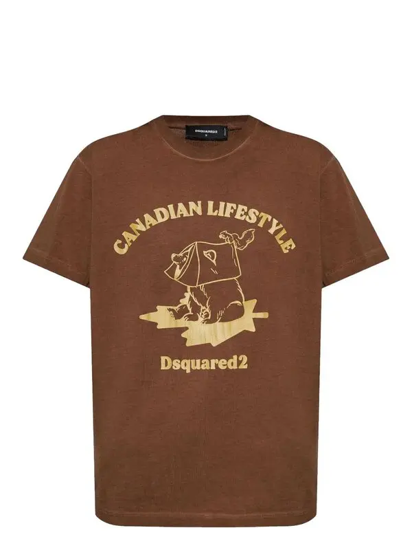 Dsquared2 Cotton T-shirt - Brown