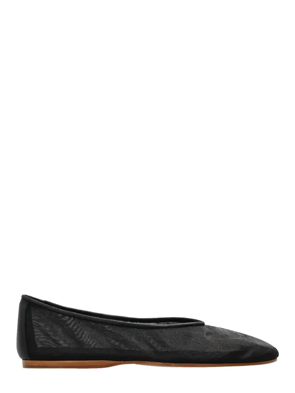 FORTE_FORTE Tulle Ballet Flats - Black