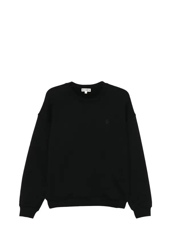 Eterne Embroidered-logo Sweatshirt - Black