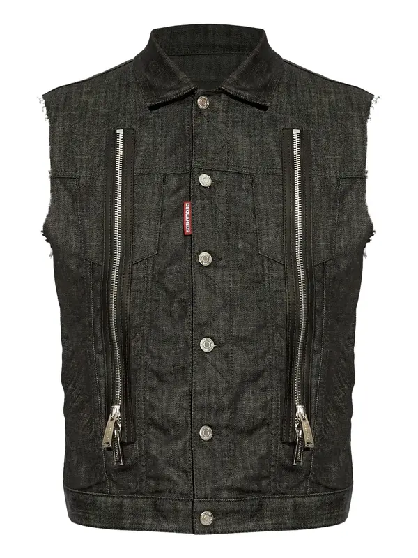 Dsquared2 Denim Gilet - Black