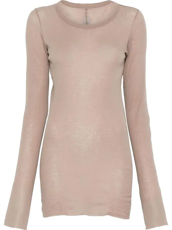 Rick Owens Rib T-shirt - Neutrals