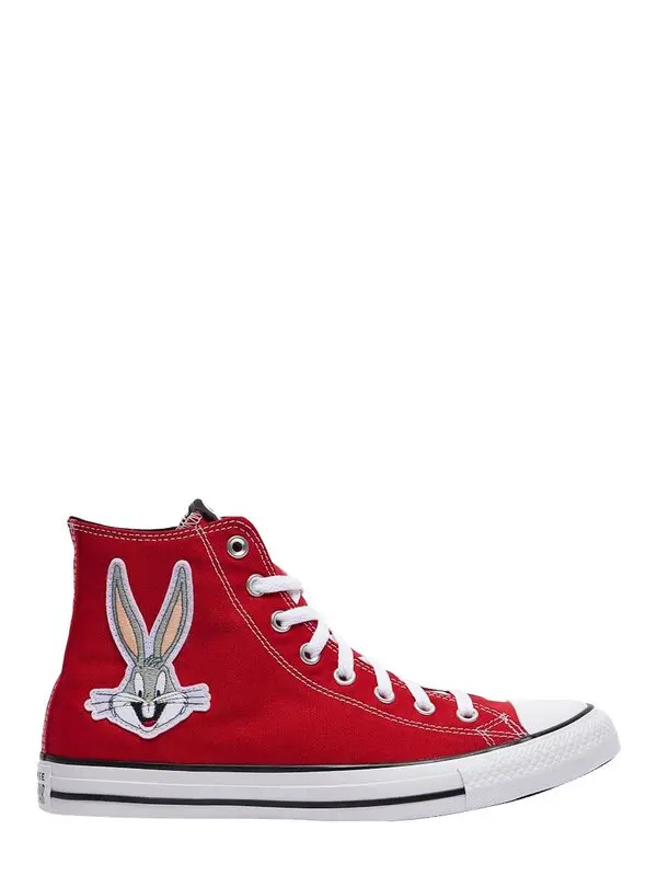 CONVERSE Chuck Taylor All Star Hi Bugs Bunny 80th Anniversary Sneakers - Red/white/black