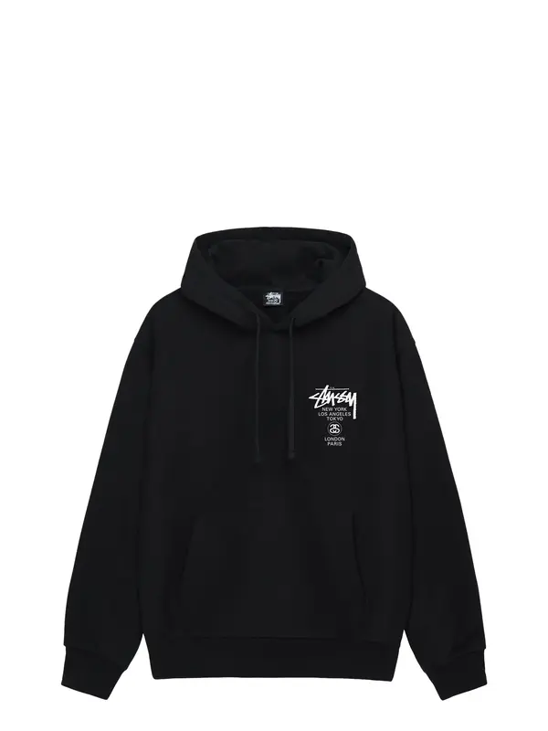 StÜssy World Tour Hoodie - Black