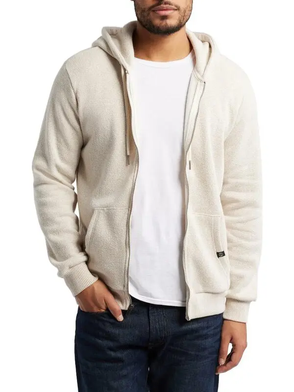 THREADS 4 THOUGHT Jordyn Full Zip Hooded Sweatshirt - Bone