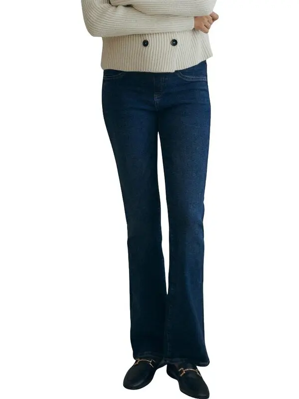 Mango Flare Maternity Jeans - Dark Blue