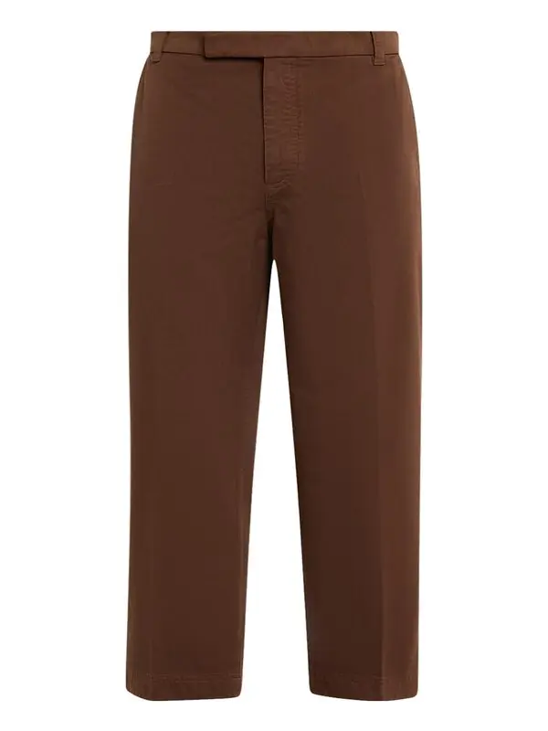 Thom Browne Garment-dyed Chino Trousers - Brown
