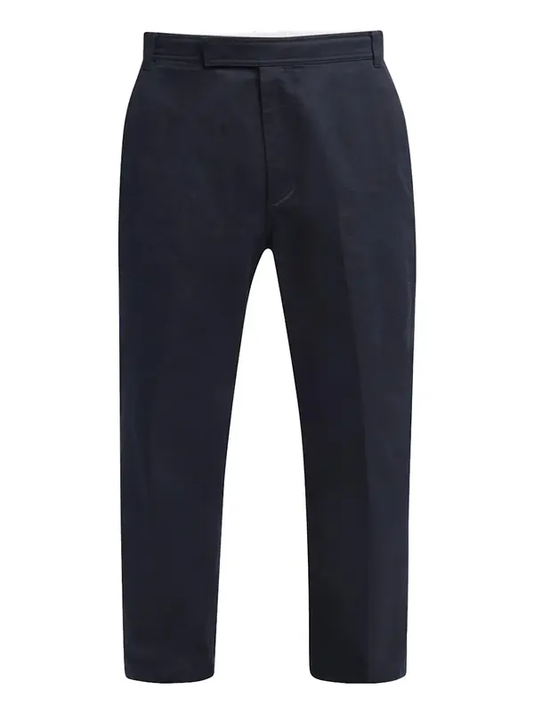 Thom Browne Garment-dyed Chino Trousers - Navy