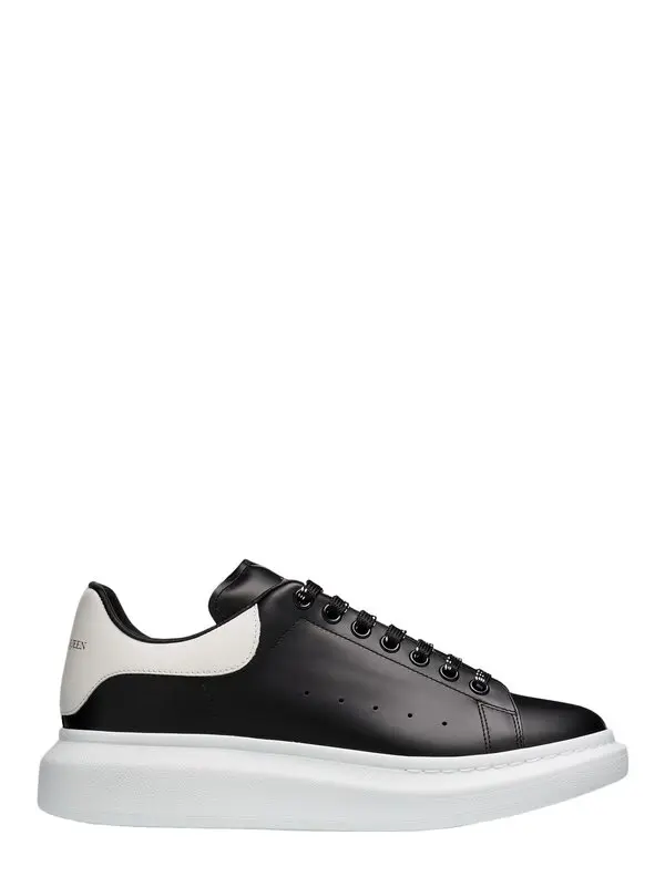 Alexander McQueen Leather Low-top Sneakers - Blackwhite