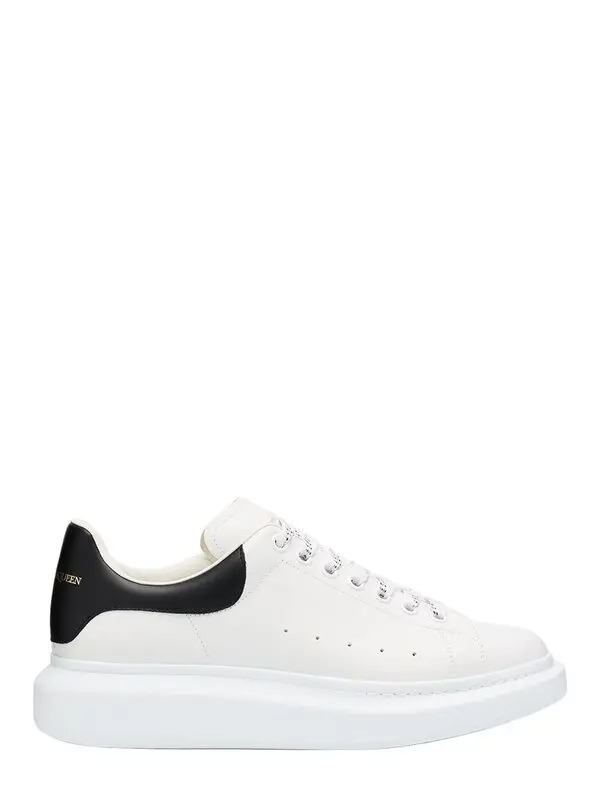 Alexander McQueen Leather Low-top Sneakers - White Black