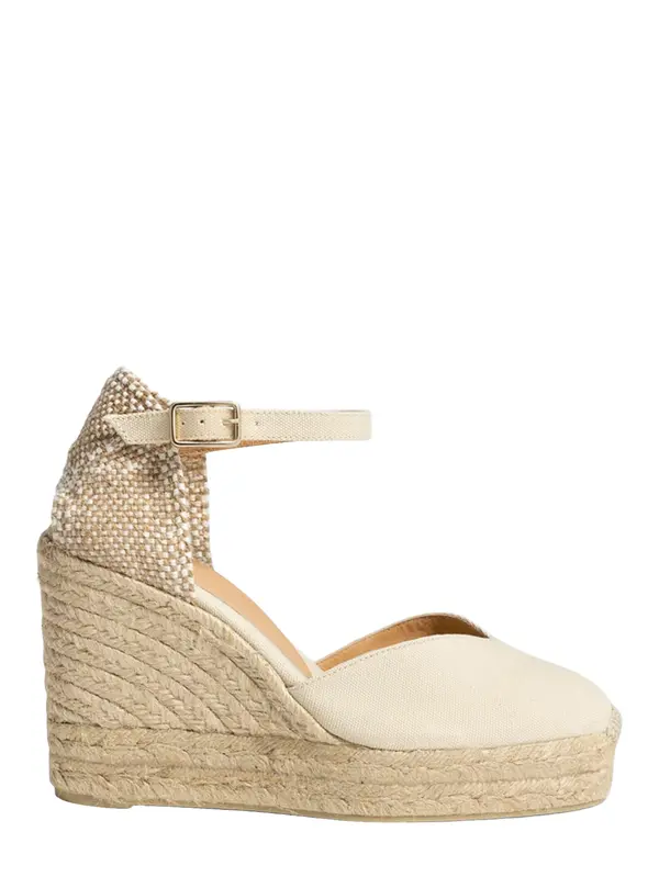 CastaÑer Chiarita Canvas Wedge Espadrilles - Ivory