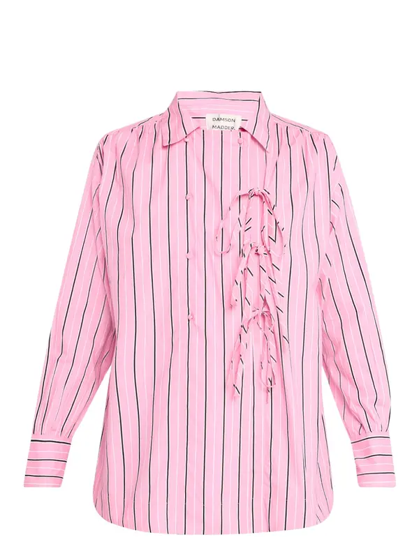 DAMSON MADDER Carmy Striped Shirt - Pink