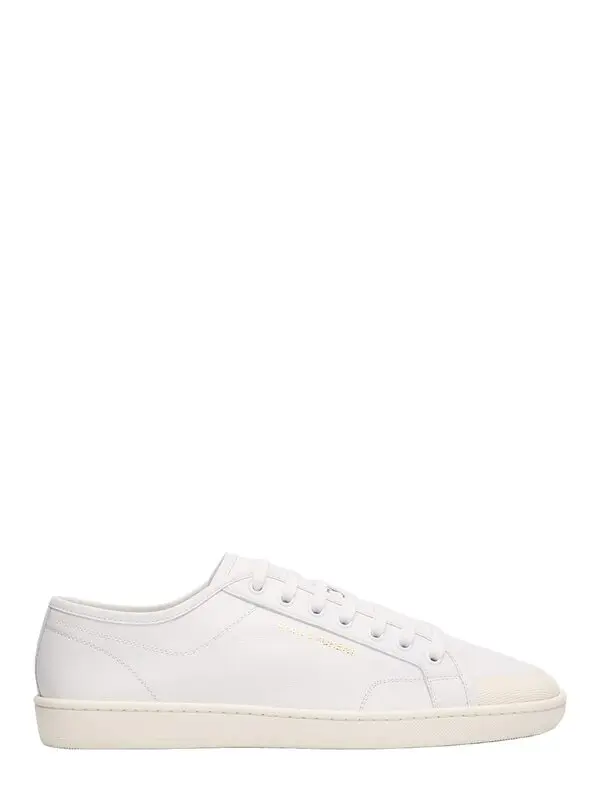 Saint Laurent Gym Leather Low-top Sneakers - White