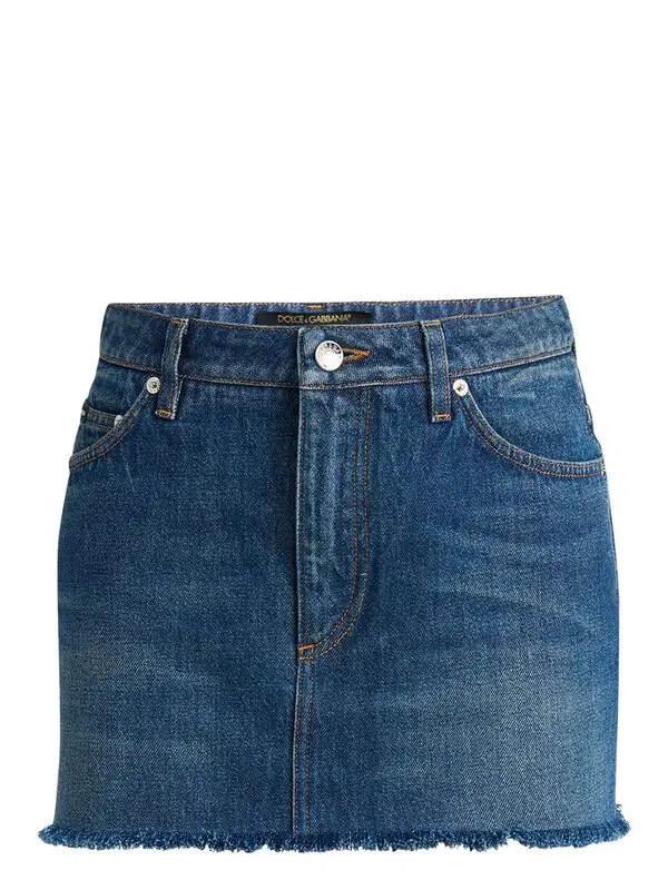 Dolce & Gabbana Denim Mini Skirt - Medium