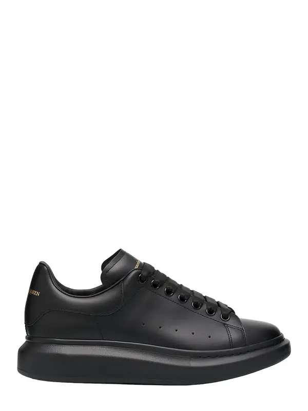 Alexander McQueen Leather Oversized Sneakers - Black