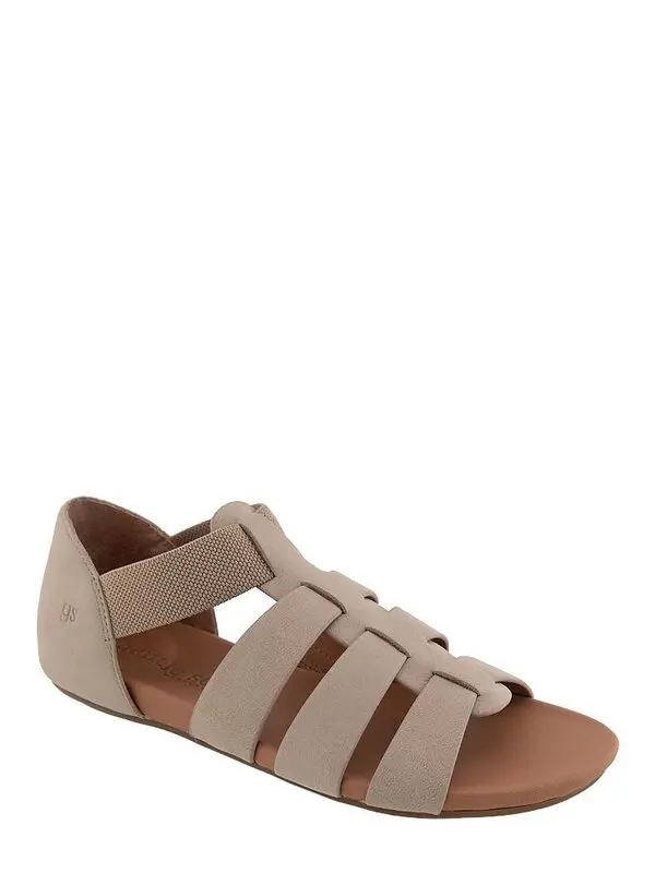 KENNETH COLE Lennon Flat Sandals - Mushroom Nubuck