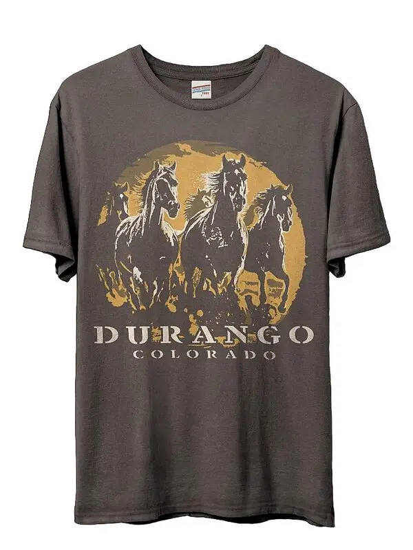 Junk Food Clothing Durango Colorado Flea Market Tee - Coffee