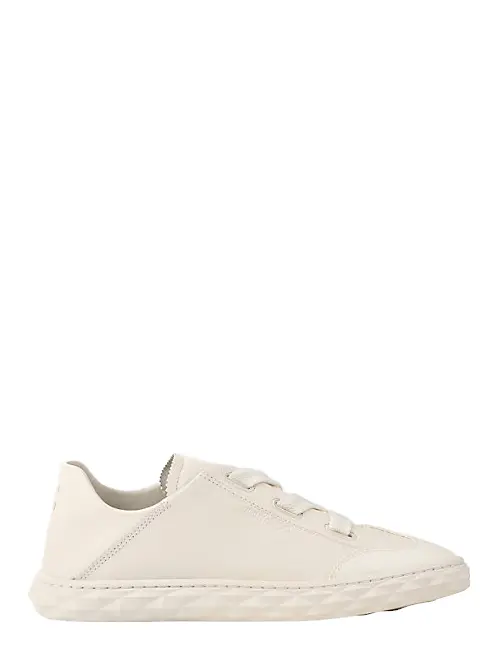 JIMMY CHOO Diamond Light Leather Low-top Trainers - V Latte