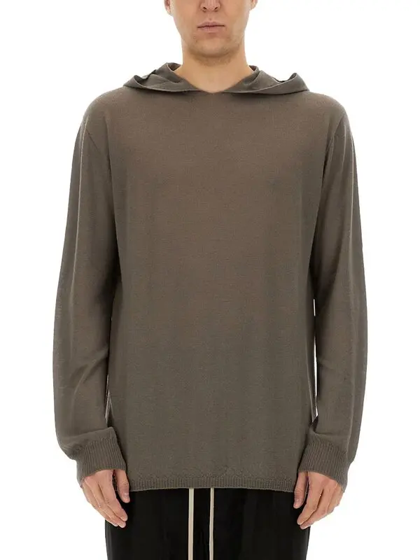 Rick Owens Wool Oversized Sweatshirt - Grey