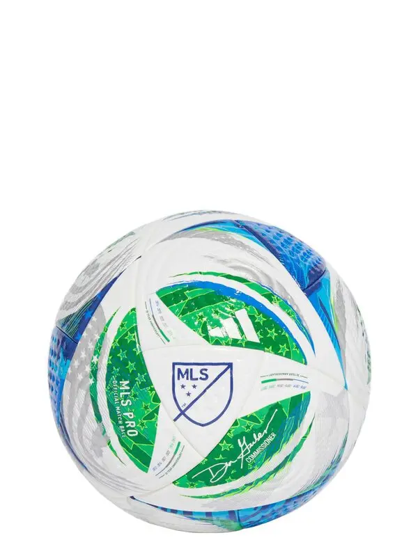 Adidas Mls 25 Pro Soccer Ball - White / Green / Glow Blue / White