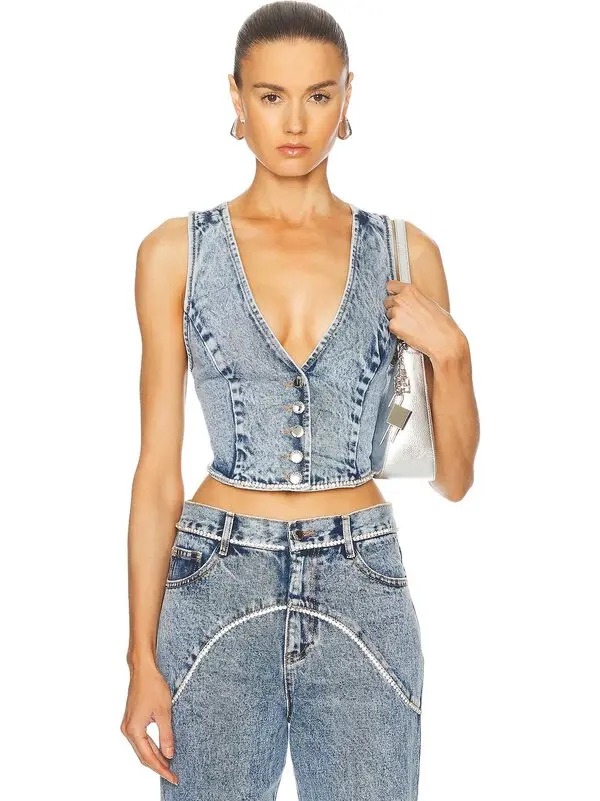 Retrofete Jordi Denim Vest - Rodeo