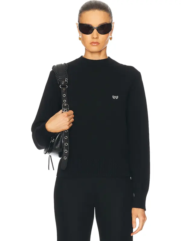 Balenciaga Crewneck Sweater - Black