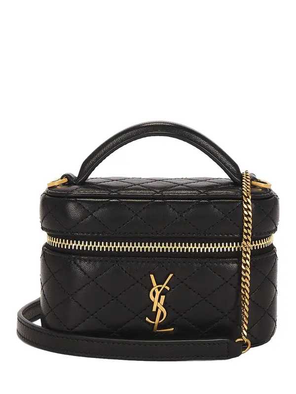 Saint Laurent Micro Gaby Vanity Bag - Nero