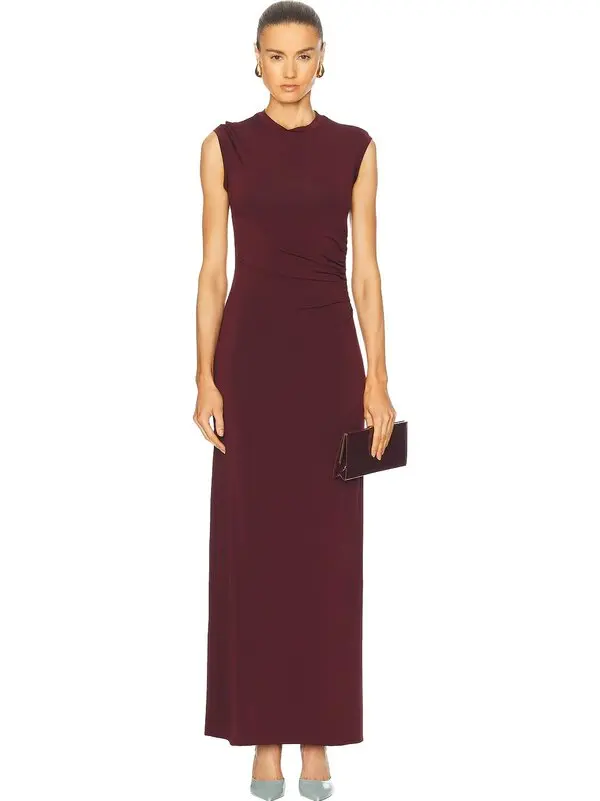 Stella McCartney Fluid Jersey Dress - Dark Cherry