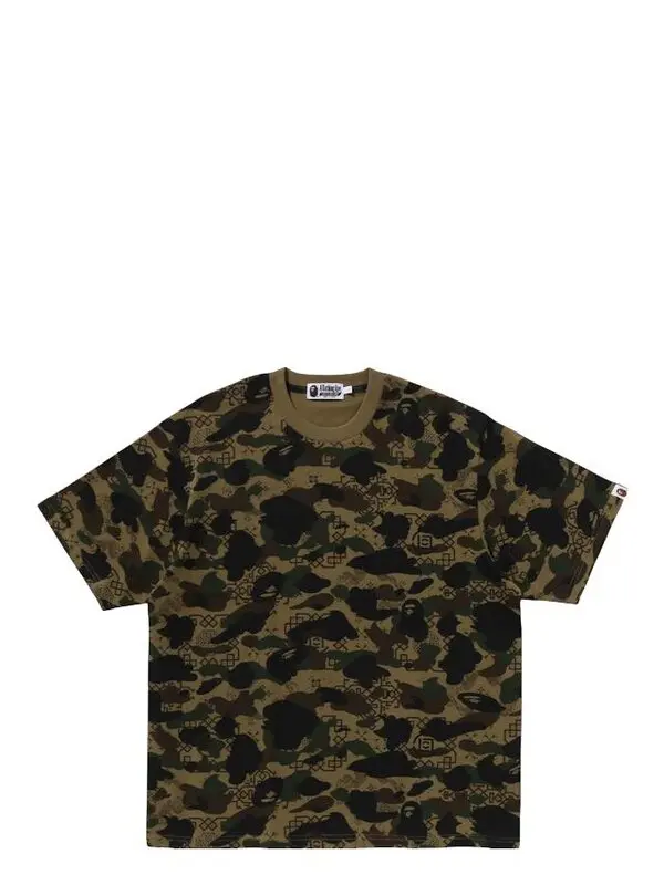 A BATHING APE X Clot Camo T-shirt - Olive