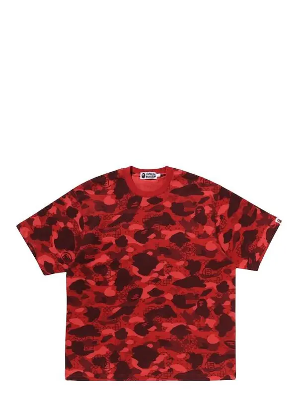 A BATHING APE X Clot Camo T-shirt - Red