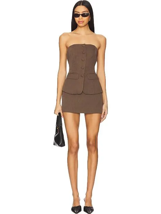 ALL THE WAYS Marni Skirt Set - Brown
