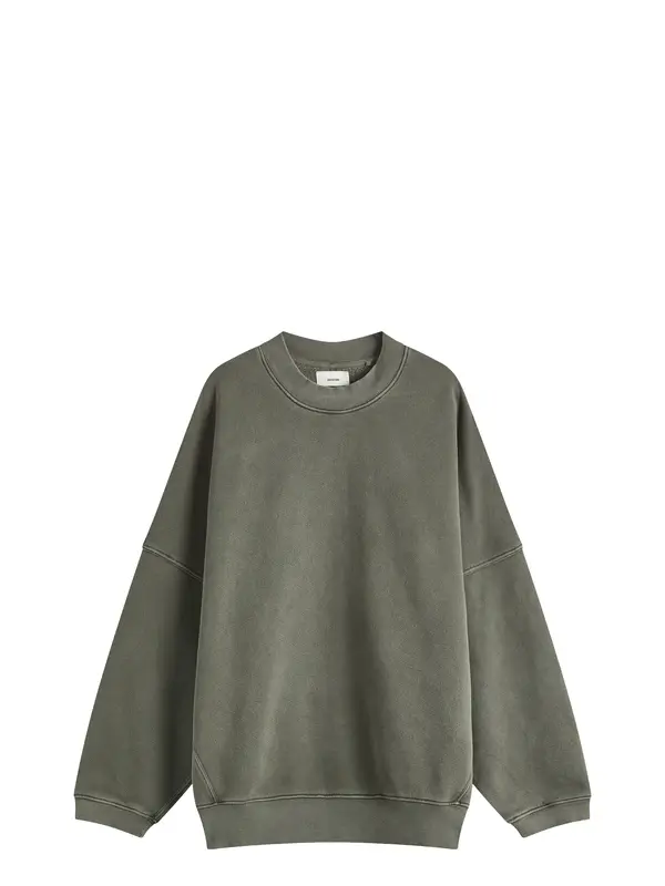 Joah Brown Oversized Crew Sweatshirt - Washed Sage
