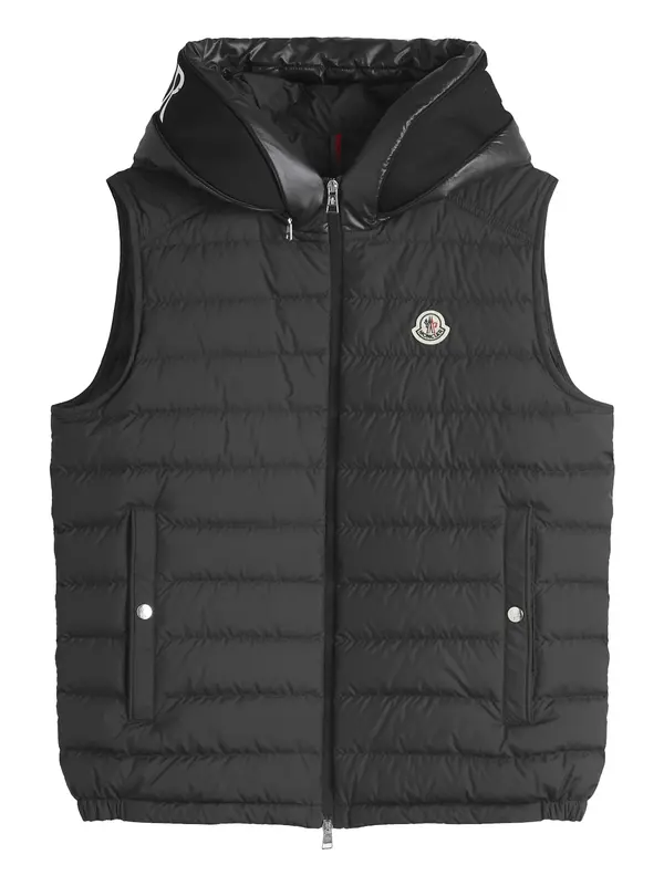 Moncler Recycled Matte Poly Bourget Vest - Black