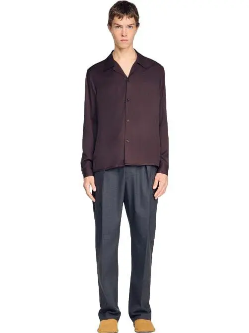 Sandro Floaty Shirt - Chocolate
