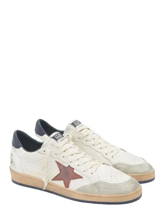 GOLDEN GOOSE Ball Star Low Top Sneakers - White/ice/brown/eclipes
