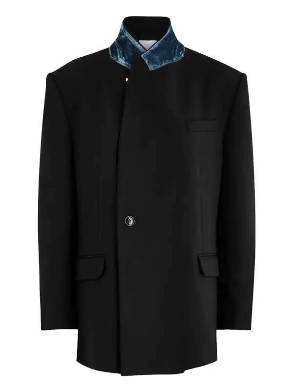 Paris Georgia Twill Blazer - Black