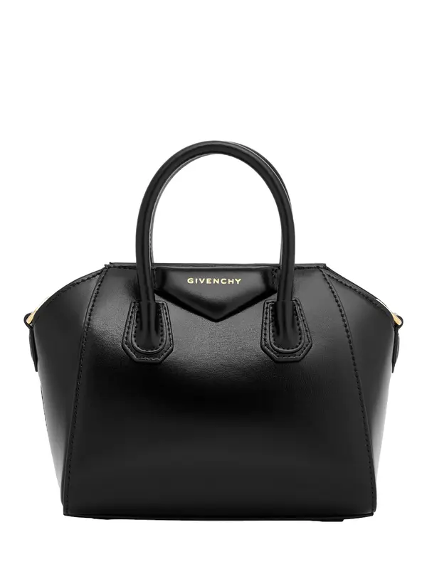 Givenchy Antigona Mini Leather Top Handle Bag - Black
