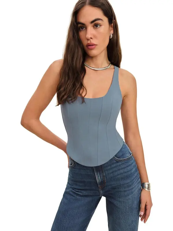 REFORMATION Seren Top - Blue