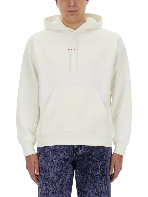 Marni Logo Sweatshirt - White