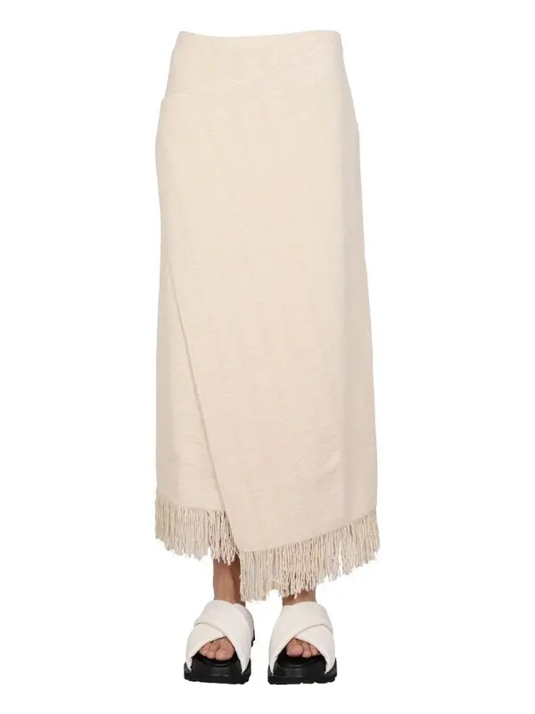 JIL SANDER Wallet Skirt - Powder
