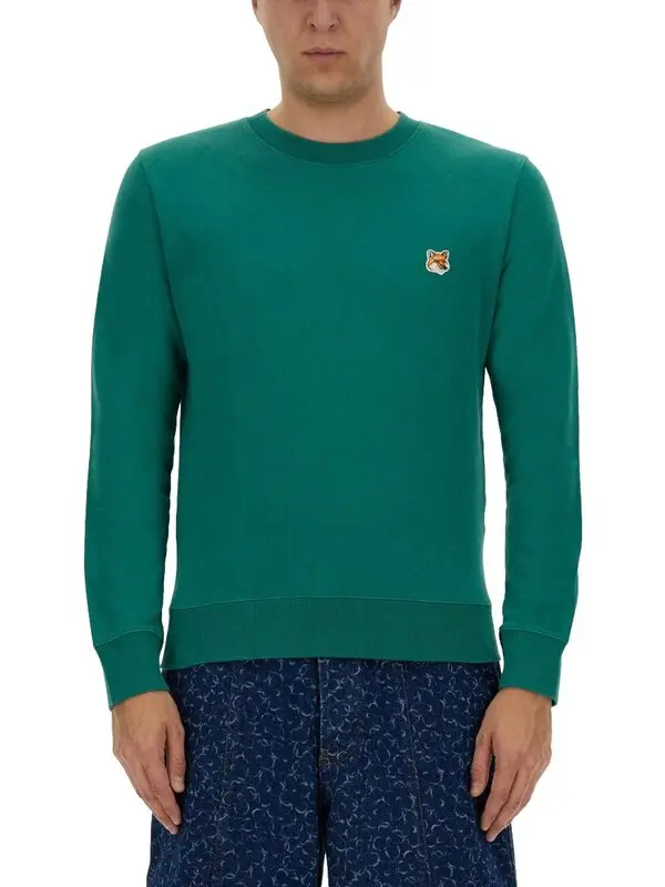 Maison Kitsuné Fox Head Sweatshirt - Green