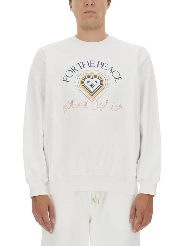Casablanca Logo Sweatshirt - White