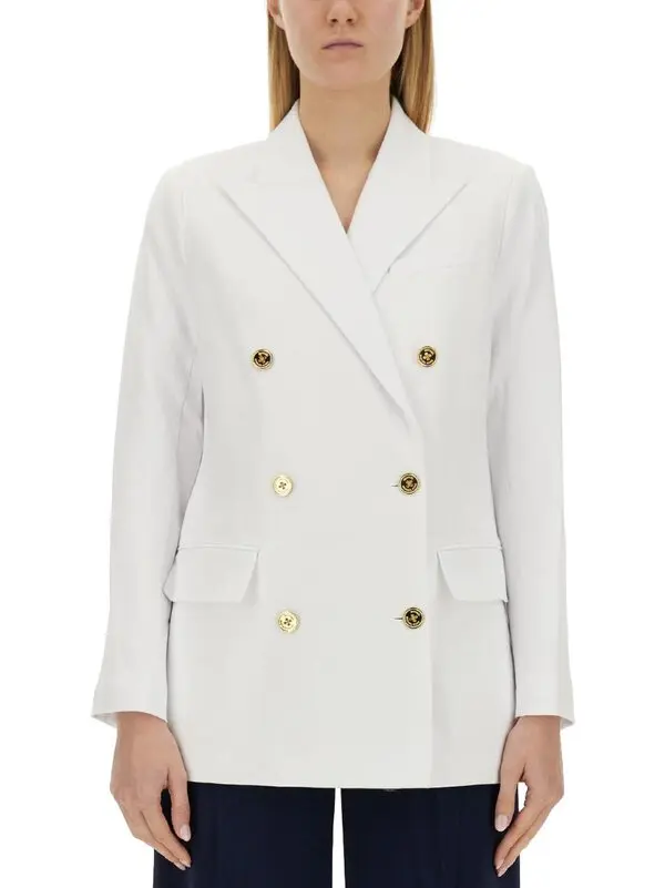 Michael Kors Double Breasted Jacket - White