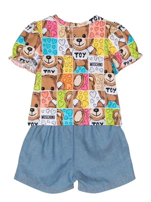 Moschino T-shirt And Shorts Set - Multicolour