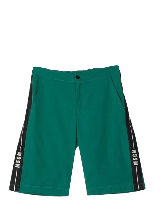 MSGM Cotton Bermuda - Green