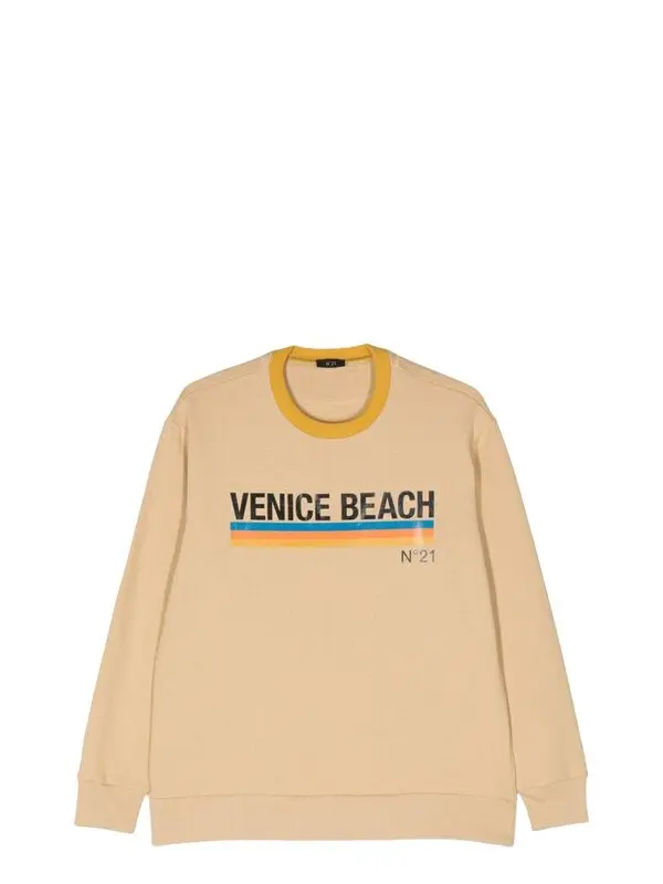 N°21 Venice Beach Crewneck Sweatshirt - Beige