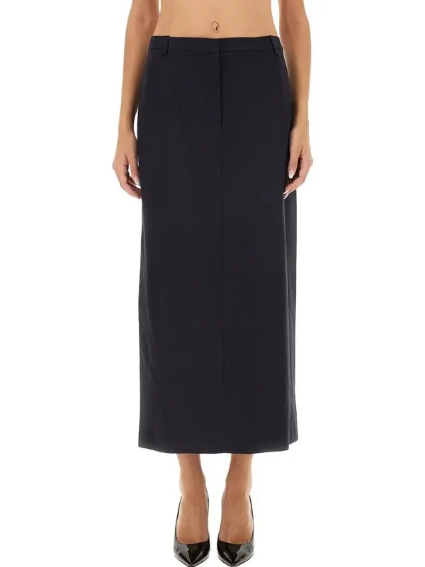Theory Midi Skirt - Blue